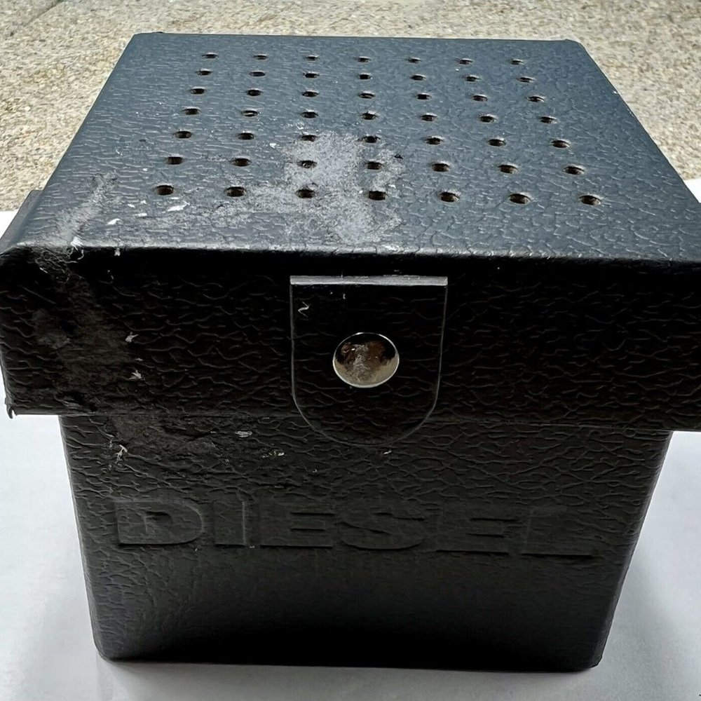 Diesel Men's Chronograph Mega Chief Black Silicone St… - Gem